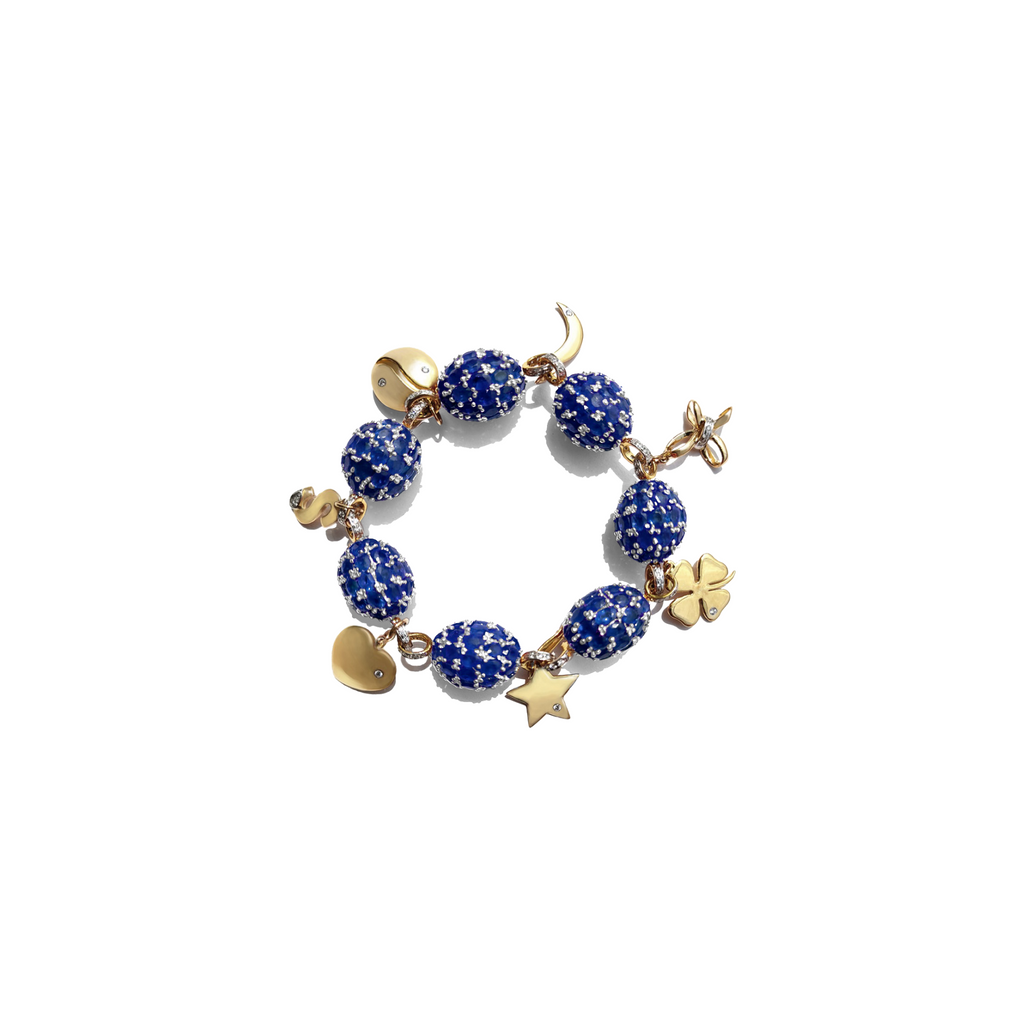 BLUE SAPPHIRE GEM BALL BRACELET – shrutisushma